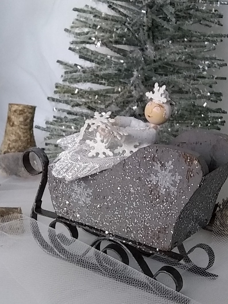 Snow Queen and Snowflake Wire Dolls / 4 and 1 1/2/ DIY / Christmas Kids ...