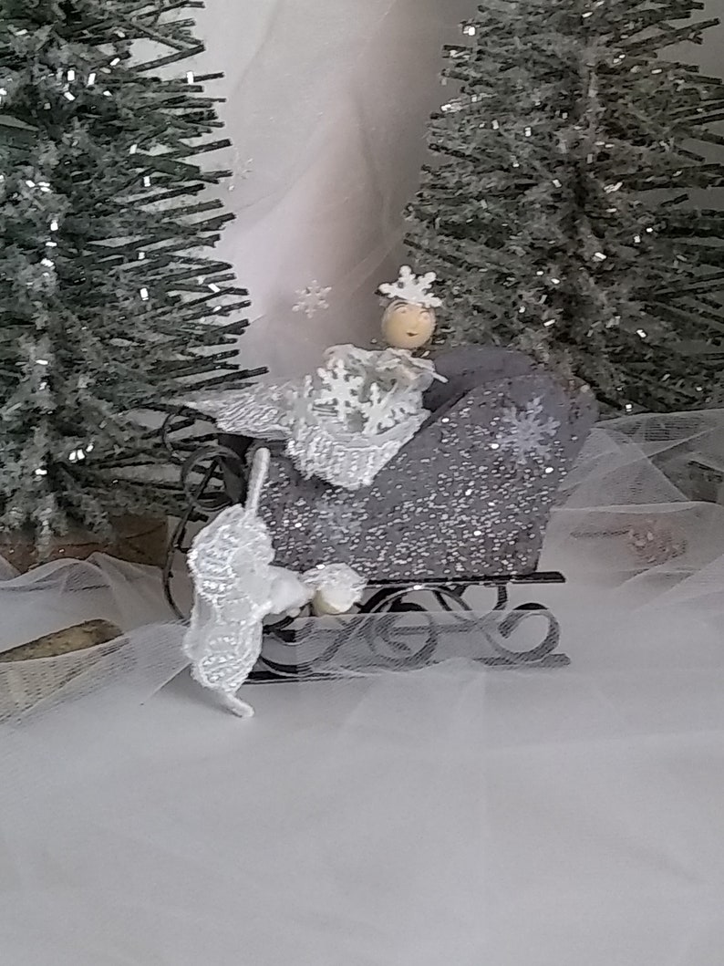 Snow Queen and Snowflake Wire Dolls / 4 and 1 1/2/ DIY / Christmas Kids ...