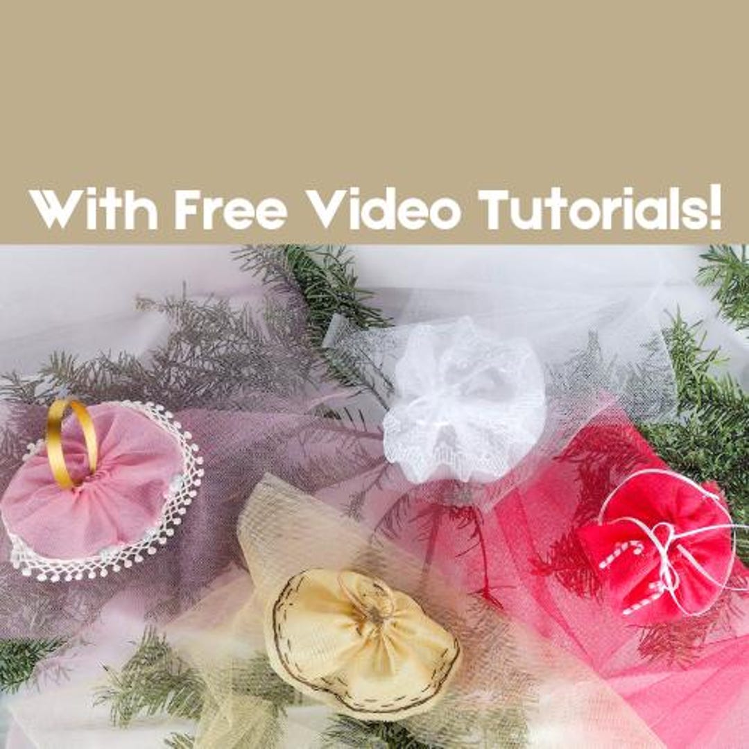 Simple Girls Handsewn Craft Kit 4 Tulle Mini Tutus Christmas Tree ...