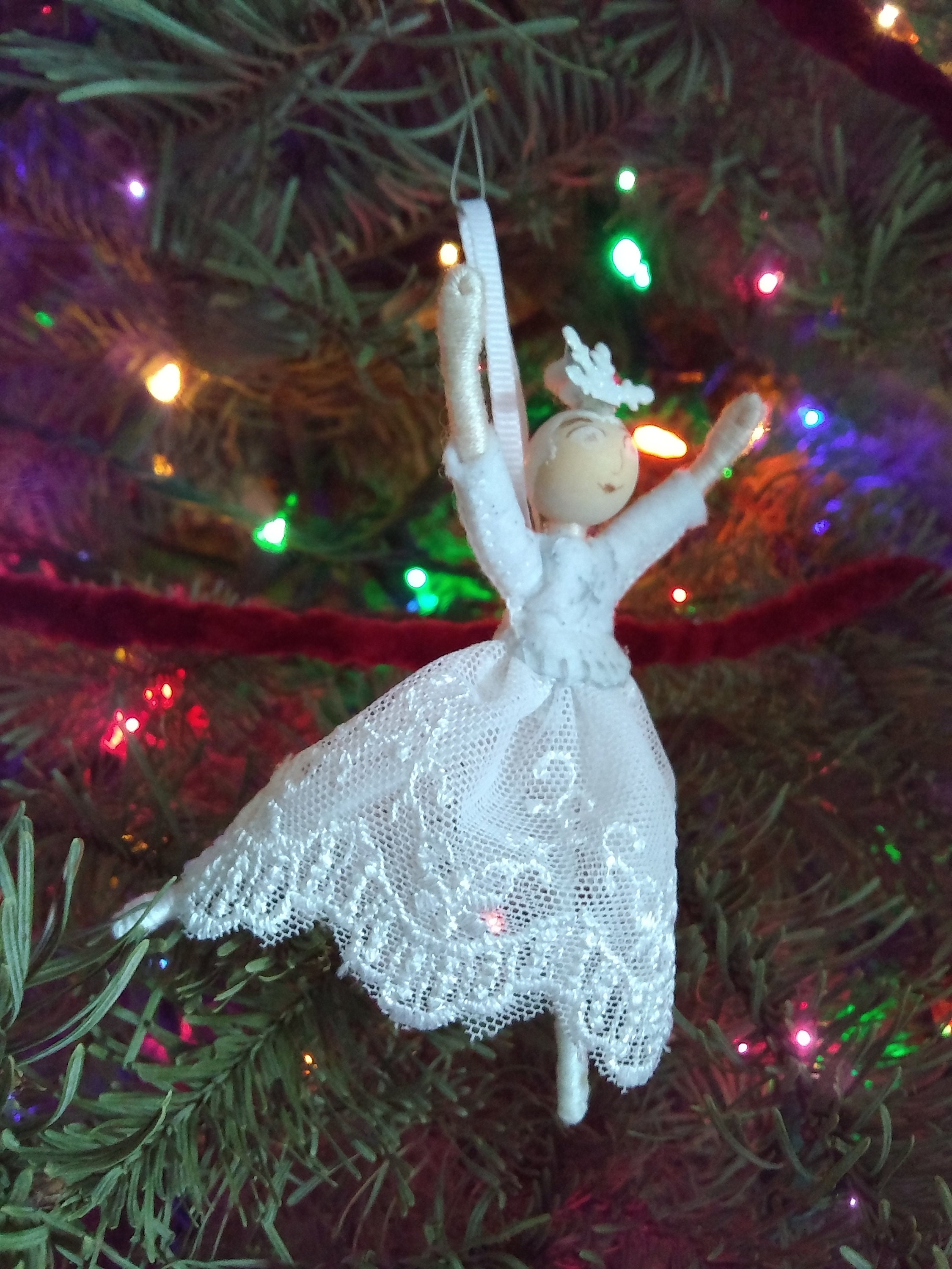 Snow Queen and Snowflake Wire Dolls / 4 and 1 1/2/ DIY / Christmas Kids ...