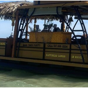 Pontoon Bar. Weatherproof All PVC Tiki Bar, Epoxy Resin Art Bar Top ...