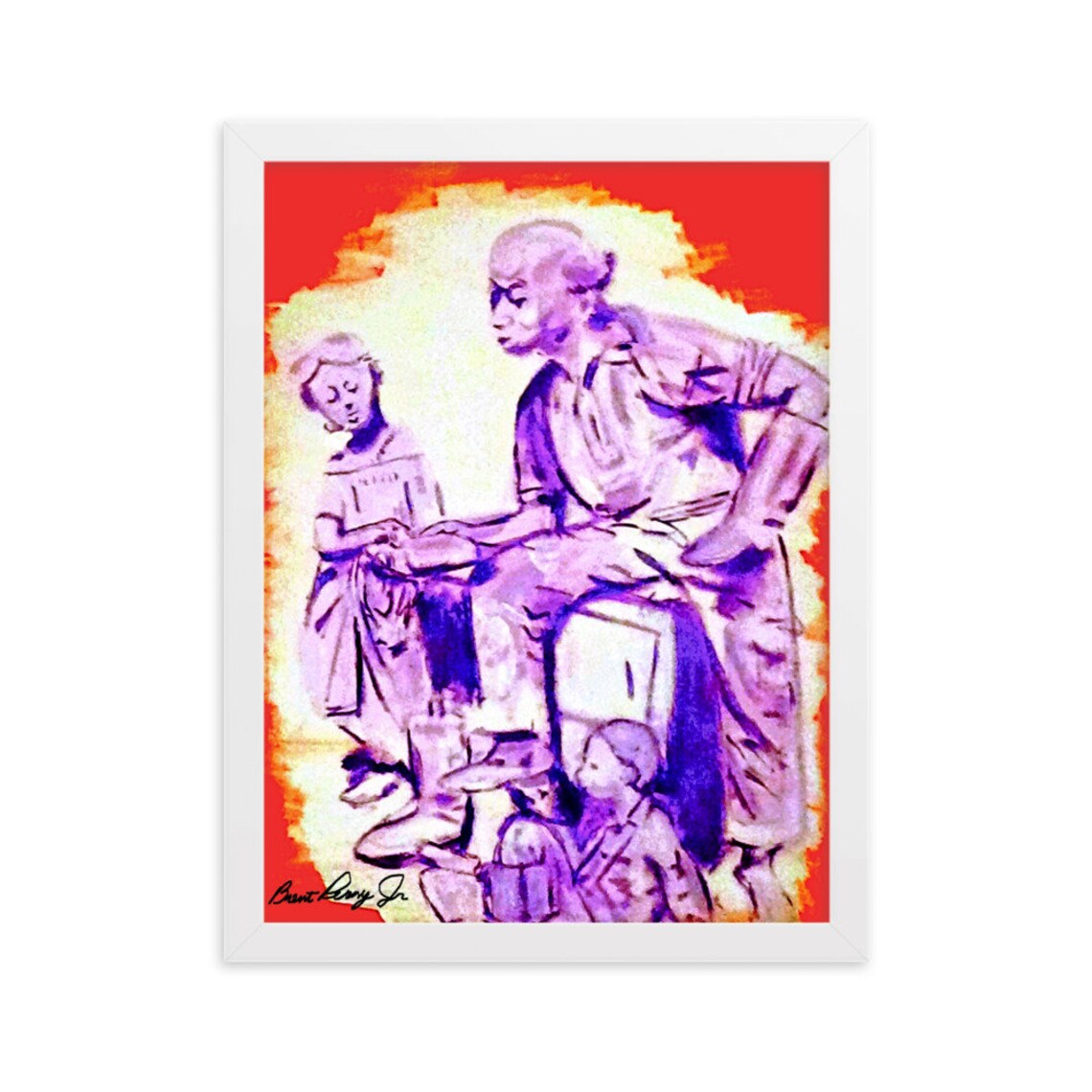 PURPLE WISDOM Framed Matte Paper Poster - Etsy Israel