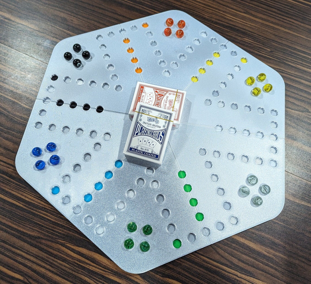 Carbles Board Set Travel Friendly. 3D Printed W/marbles Cards - Etsy UK