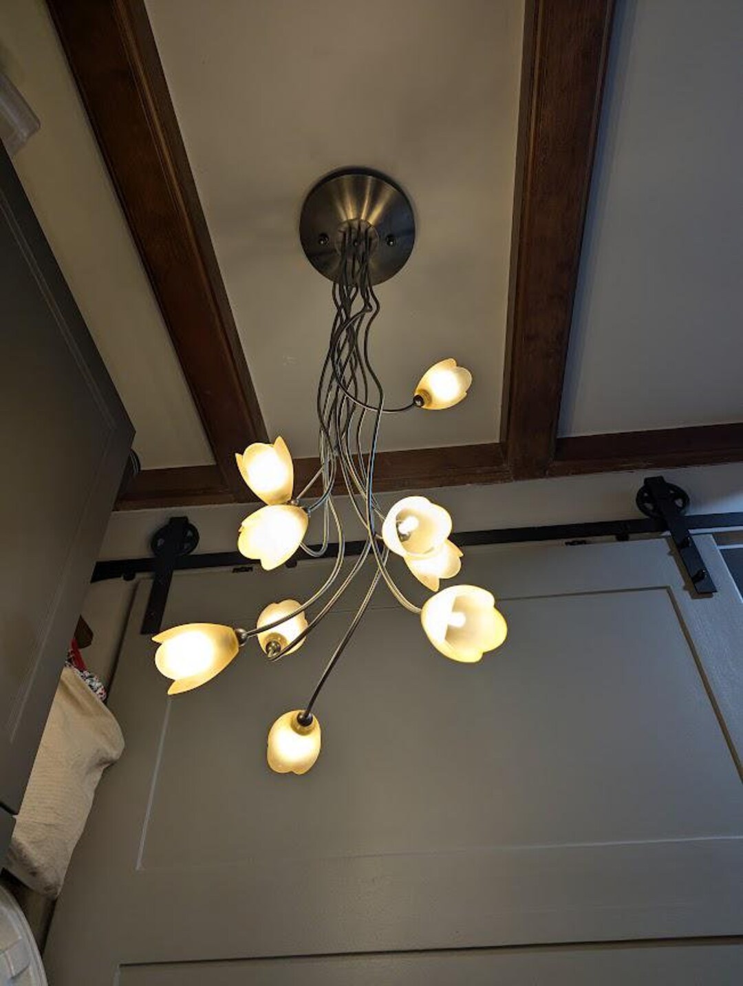 Harco Loor Murano Glass Chandelier - Stainless Steel - Pendant Lamp ...