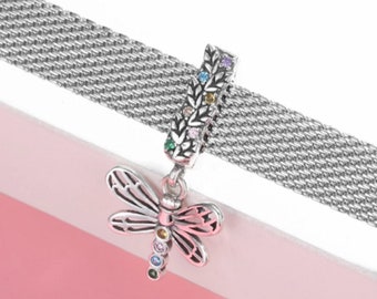 Dragonfly Pandora Charm - Etsy