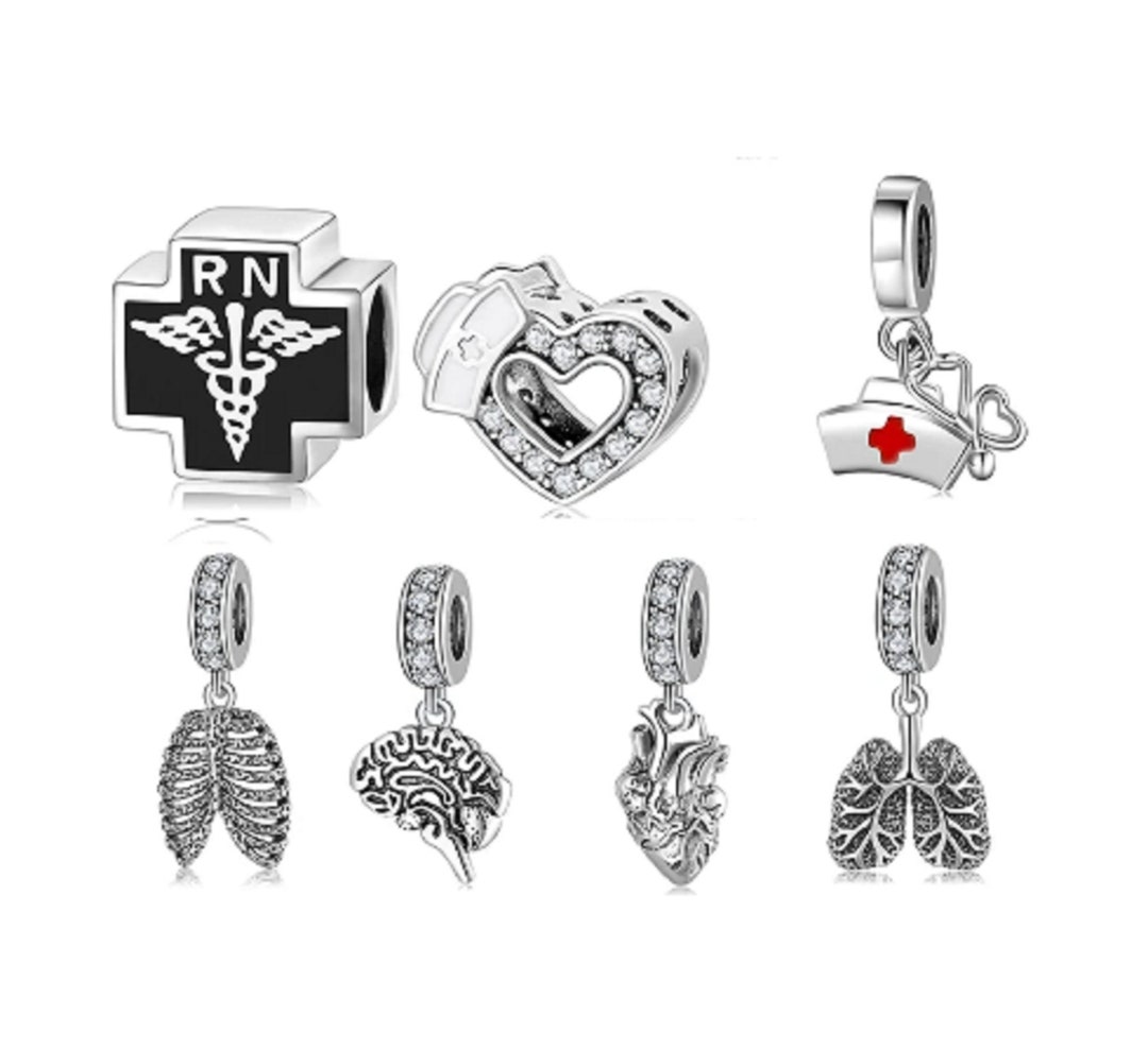 Bracelet Charm Lungs Charm Organs Charm Charms for - Etsy