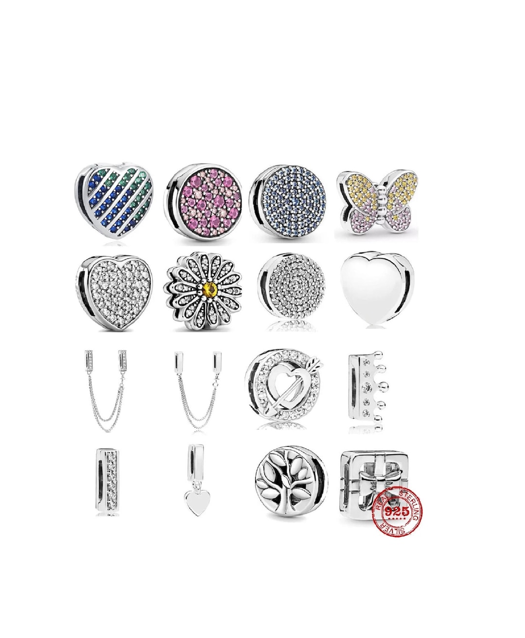 Reflection Charm, Reflexions Mesh Bracelet Charms, Clip Charm, Silver ...