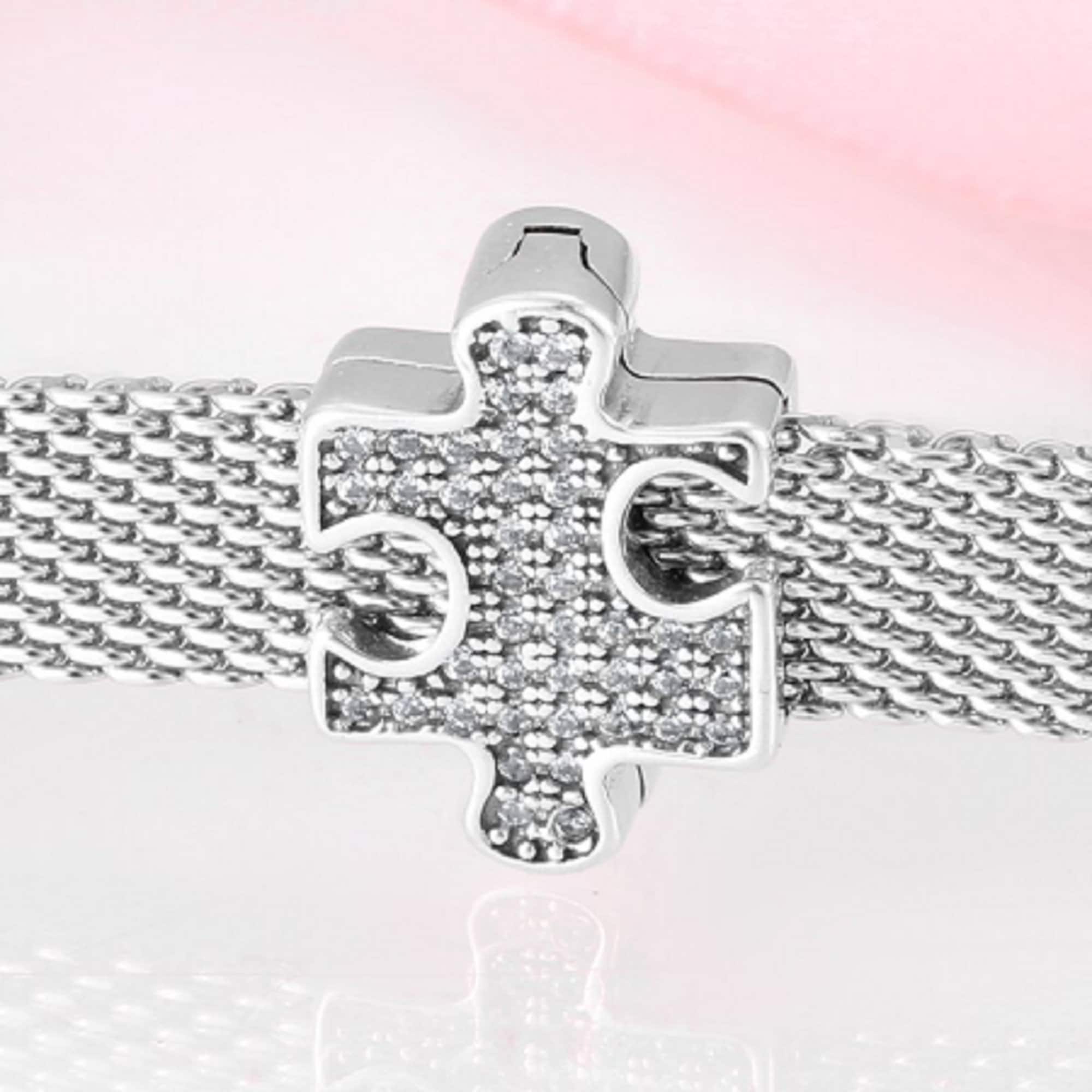 Pandora Reflexions Bracelet Charm Clip Charm Puzzle Square - Etsy