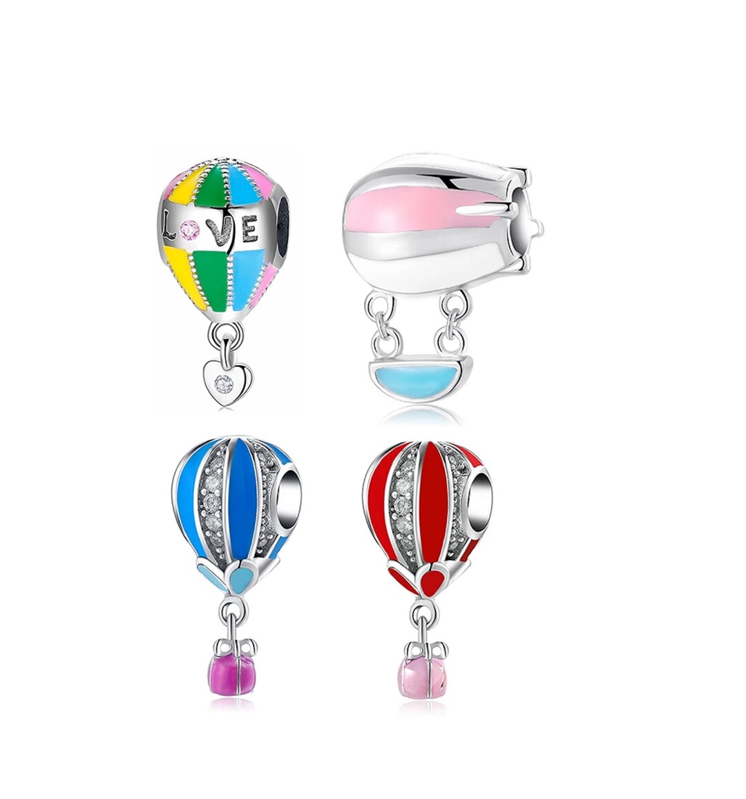 Pandora Charms, Hot Air Balloon Charm, Heart Charm, Charms for Pandora ...