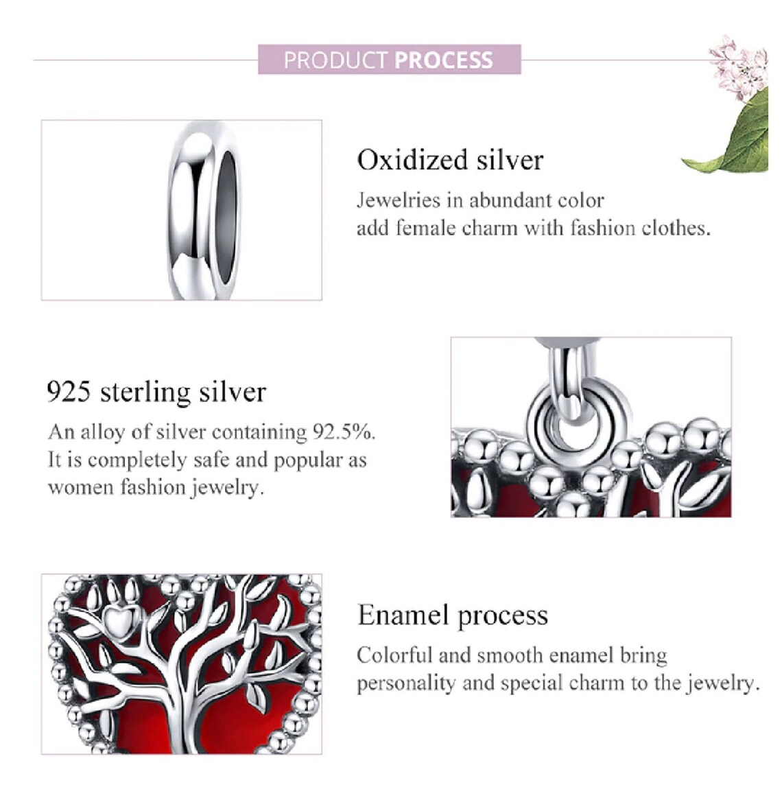 Pandora Charms Tree of Life Charms for Pandora Bracelet Heart | Etsy