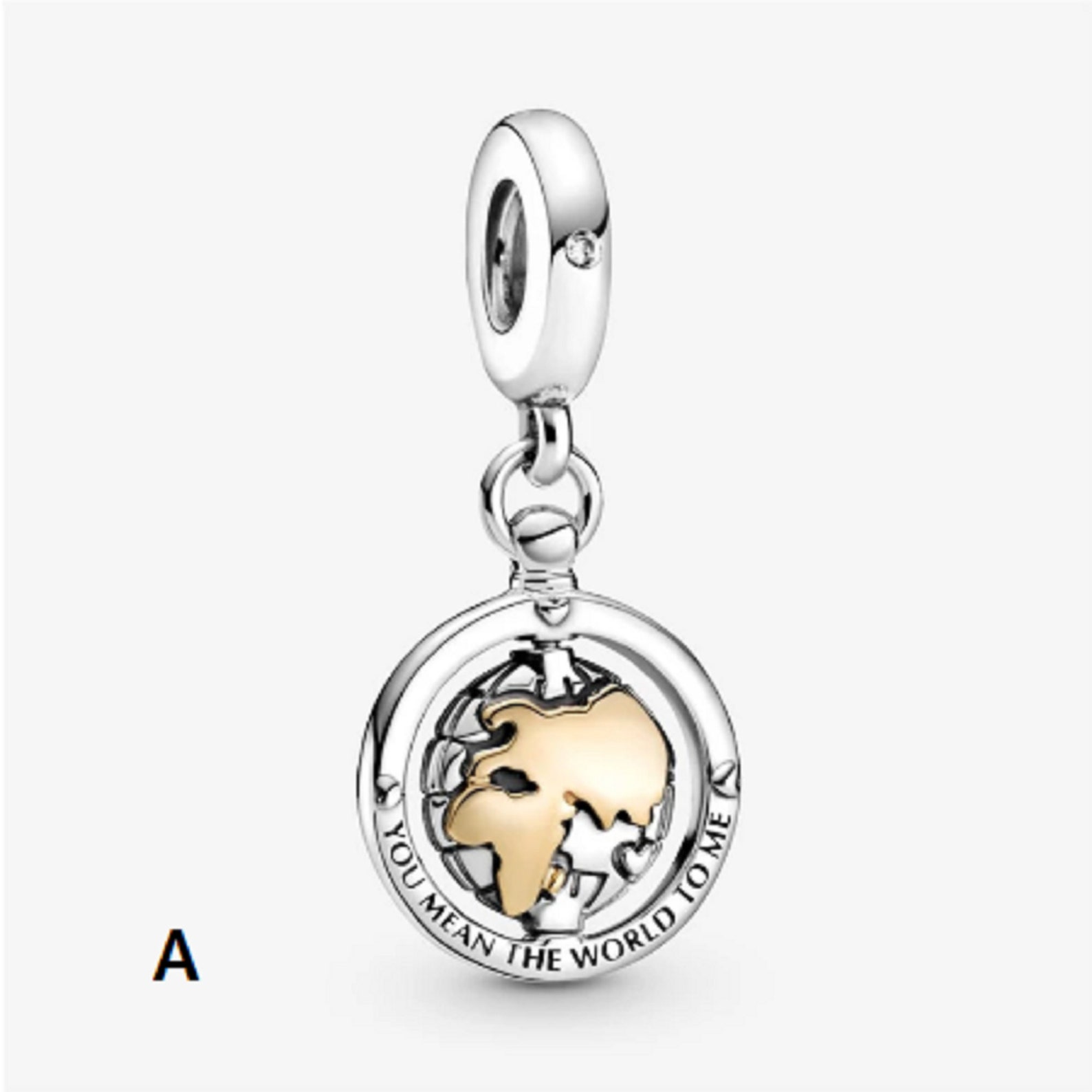 World Earth Charms Letters Dangle Charms for Bracelets - Etsy