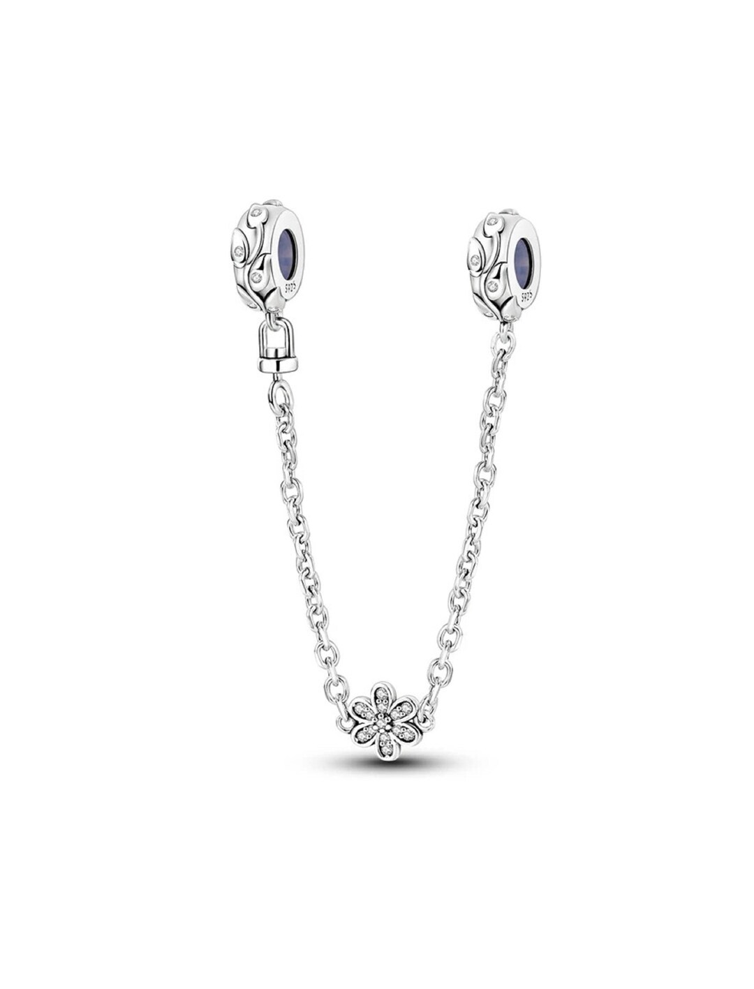 Daisy Safety Chain Clip Charms for European Bracelet Bangle - Etsy