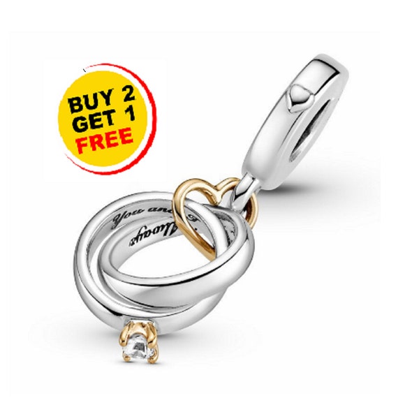 Heart Charm Ring - Etsy