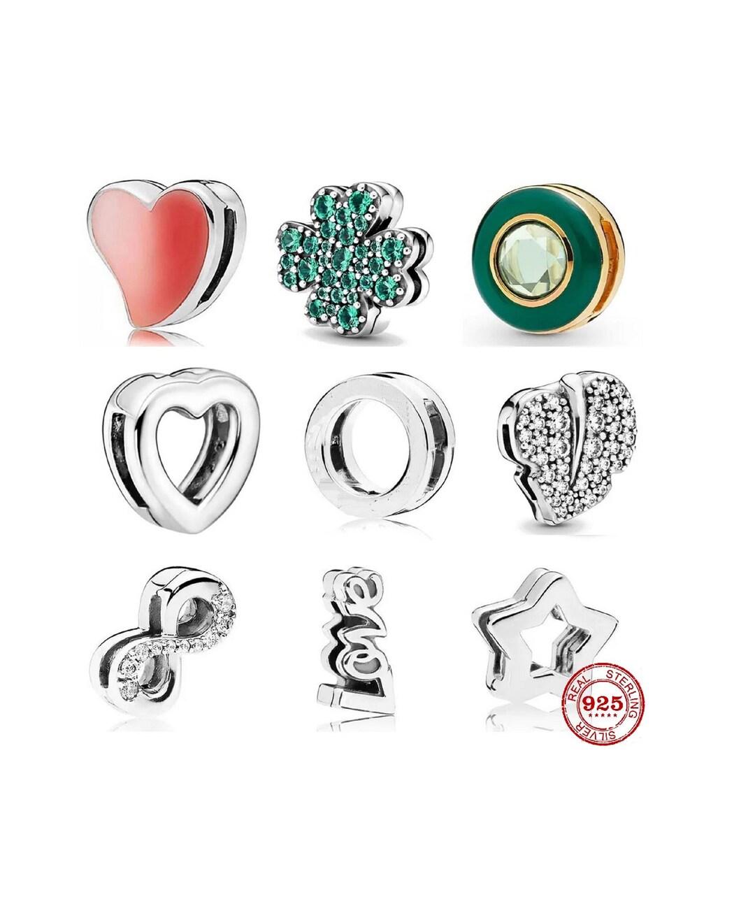 Golden Reflection Charm, Reflexions Mesh Bracelet Charms, Clip Charm ...