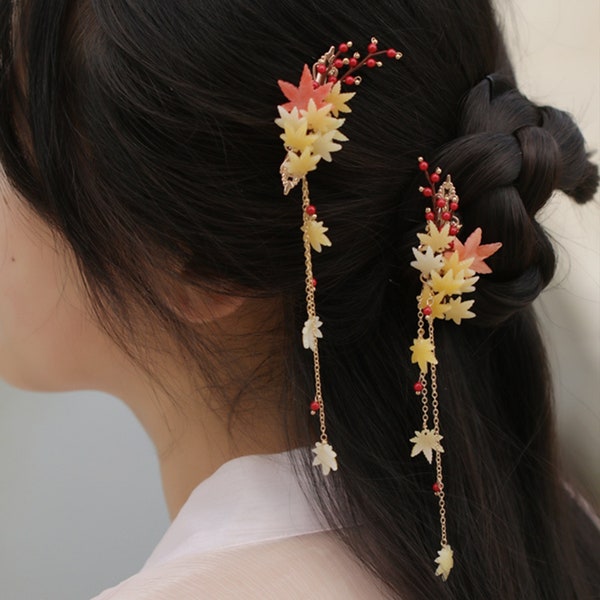 Maple Leaf Hair Pin - Etsy