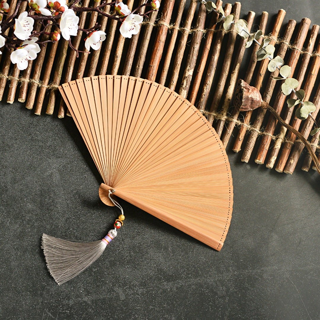 Bamboo Fan Japanese Folding Fan Chinese Style Folding Fan - Etsy