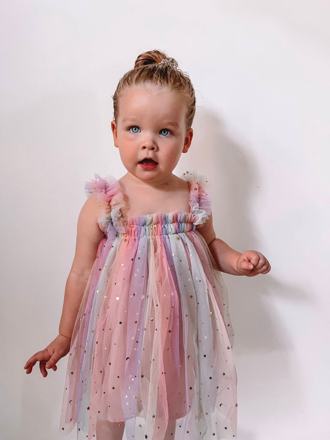 Rainbow Tulle Dress Rainbow Theme Pastel Rainbow Party Dress Cake