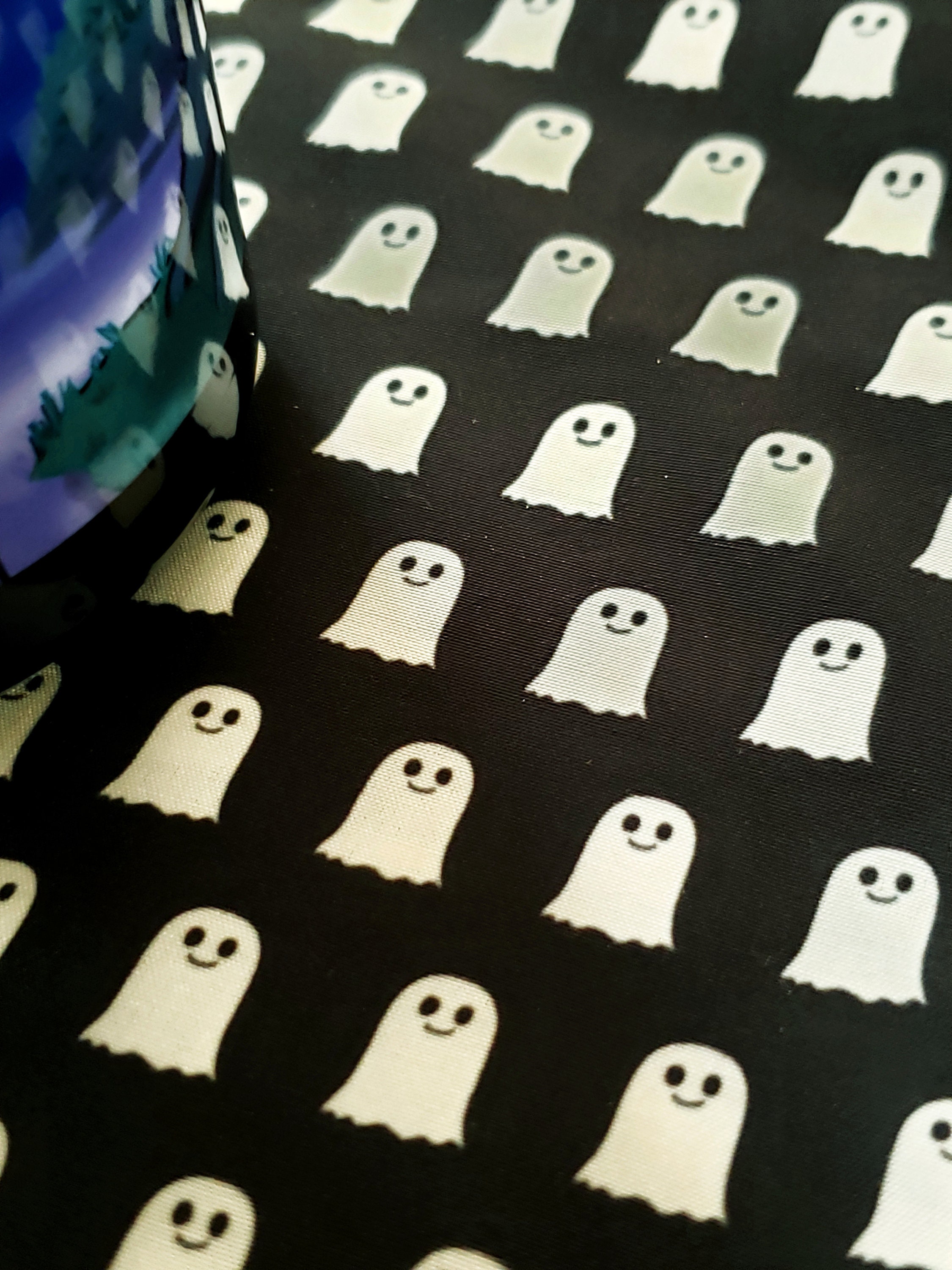 Happy Ghost Bandana Fun Ghost Design 24in X 24in Happy Ghost ...