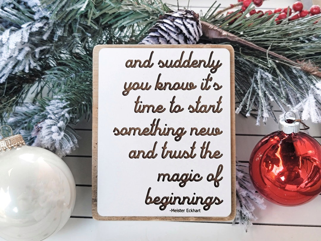 New Beginnings Sign Change Sign Transition Sign Inspirational Sign ...