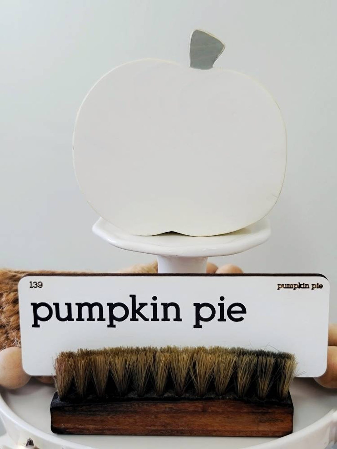 Pumpkin Pie Flashcard Tiered Tray Sign Mini Sign Flashcards Tiered Tray ...