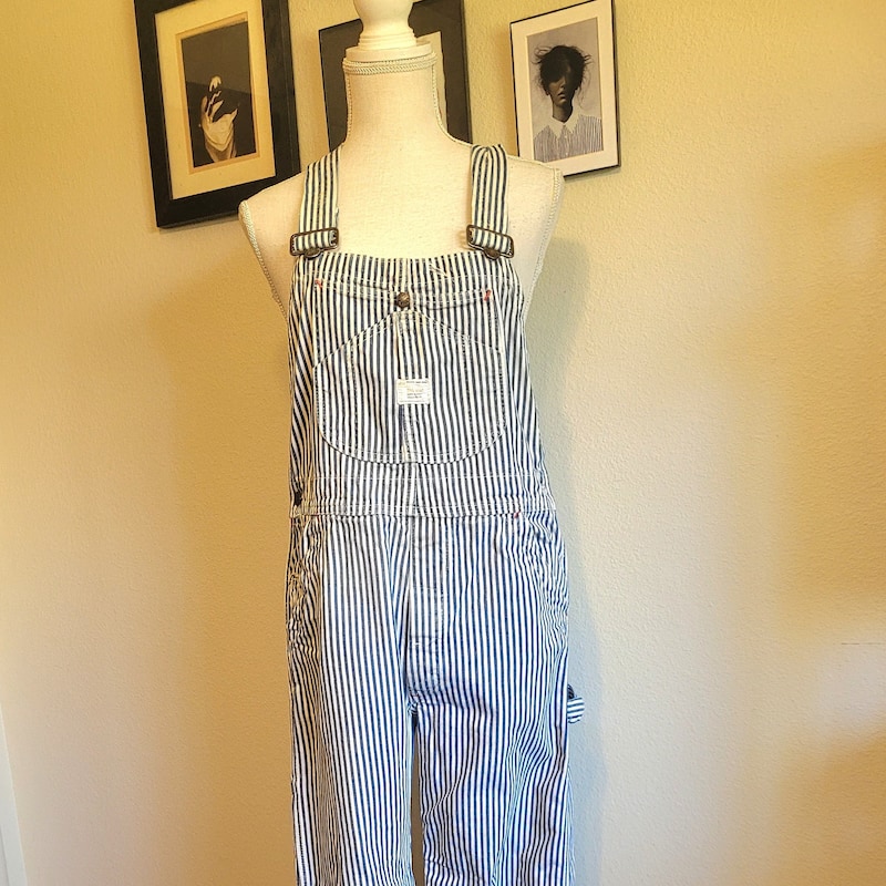 Striped Overalls - Etsy