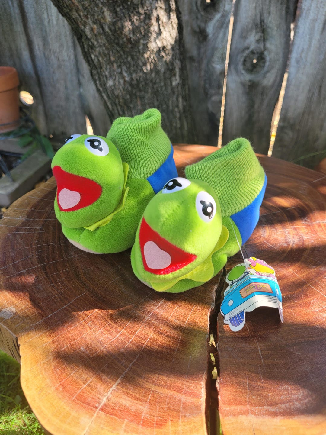 Vintage 80's Kermit the Frog Booties - Etsy