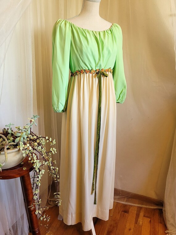 Vintage 60's Romantic Flower Child Dress / Size 6 Small | Etsy