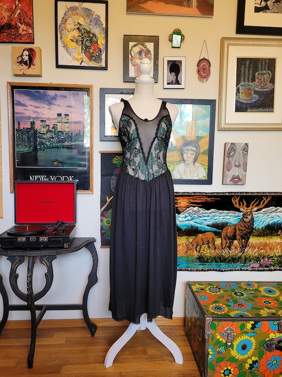 1980s Nightgown Vintage Sexy Gem