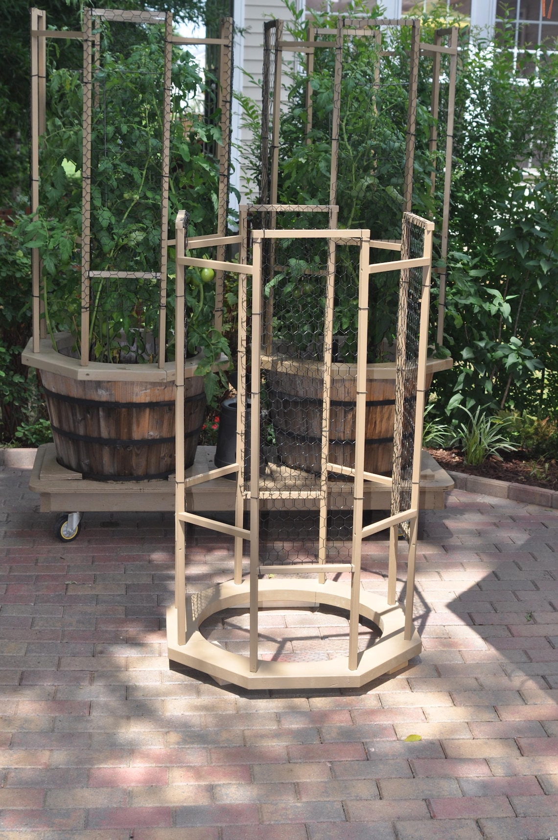 Half Barrel Tomato Cage Topper - Etsy