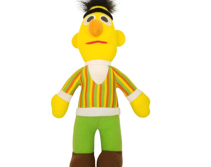 Playskool Sesame Street Bert 13" Vintage Plush 1984 Doll Figure ...