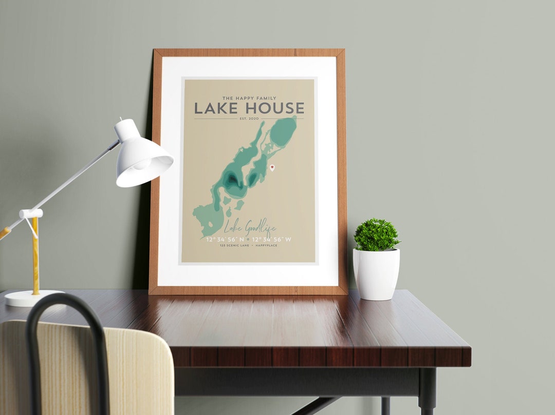 Lake Home Custom Printable Art - Etsy