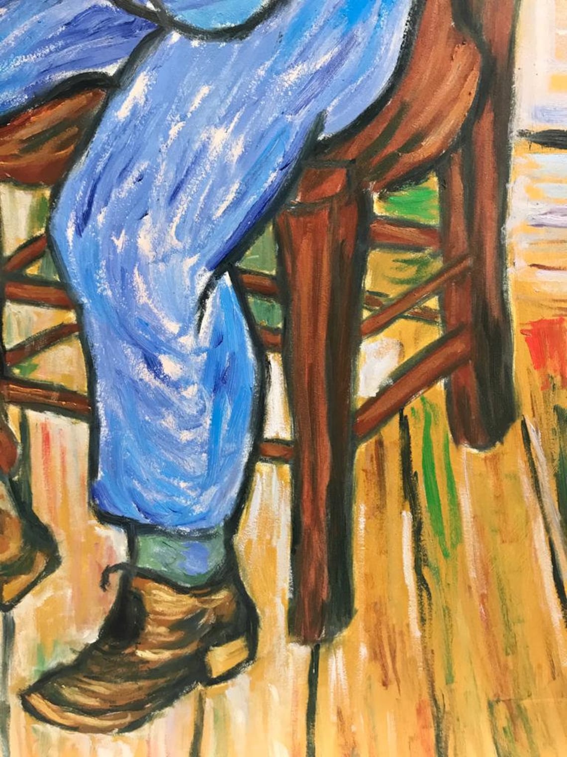 At Eternity's Gate sorrowing Old Man Portrait Figure Oil Painting Study ...