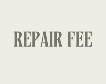 REPAIR FEE - Etsy
