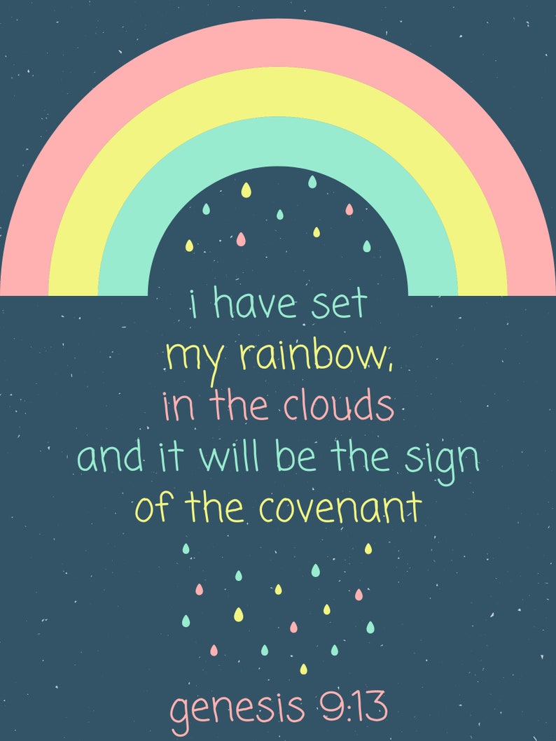 Genesis 9:13 Bible Scripture Printable Download - Etsy
