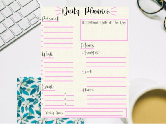 Digital Daily Planner To-do List Digital Planner for | Etsy