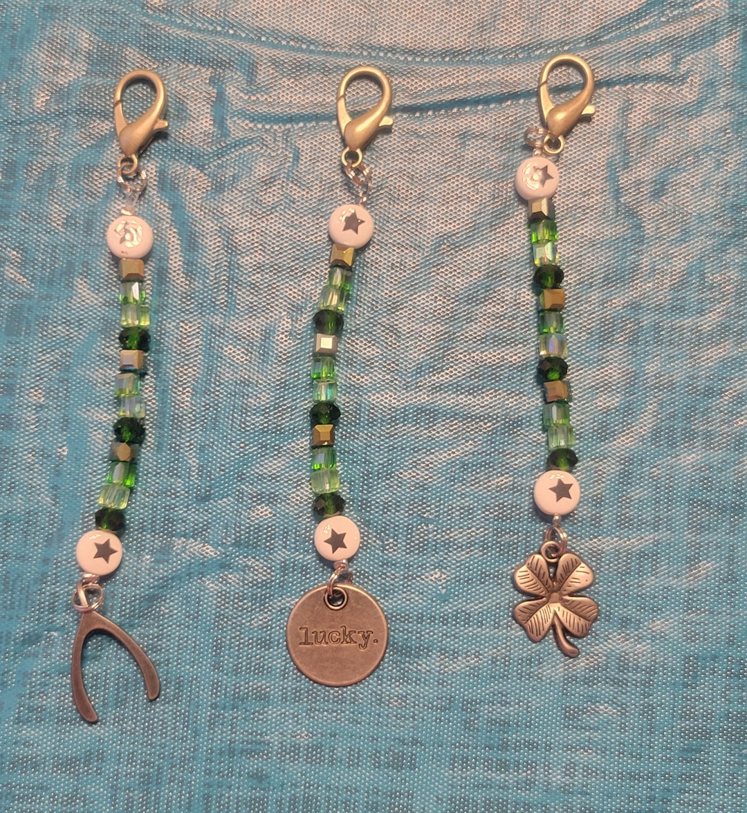 Beaded Scissor Fob With Lucky Charms - Etsy