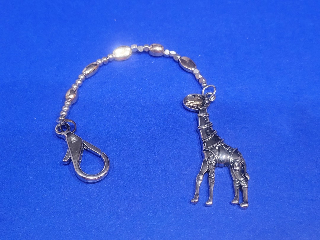 Armored Giraffe Beaded Scissor Fob - Etsy