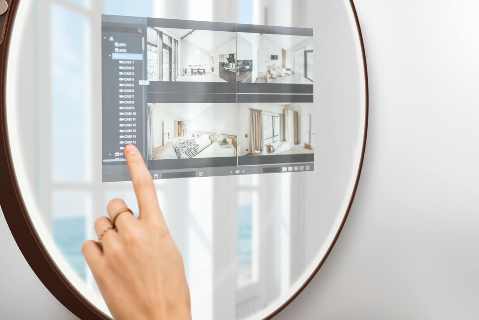 Smart Mirror LED and Touch Screen With Leather Strap - Etsy Canada