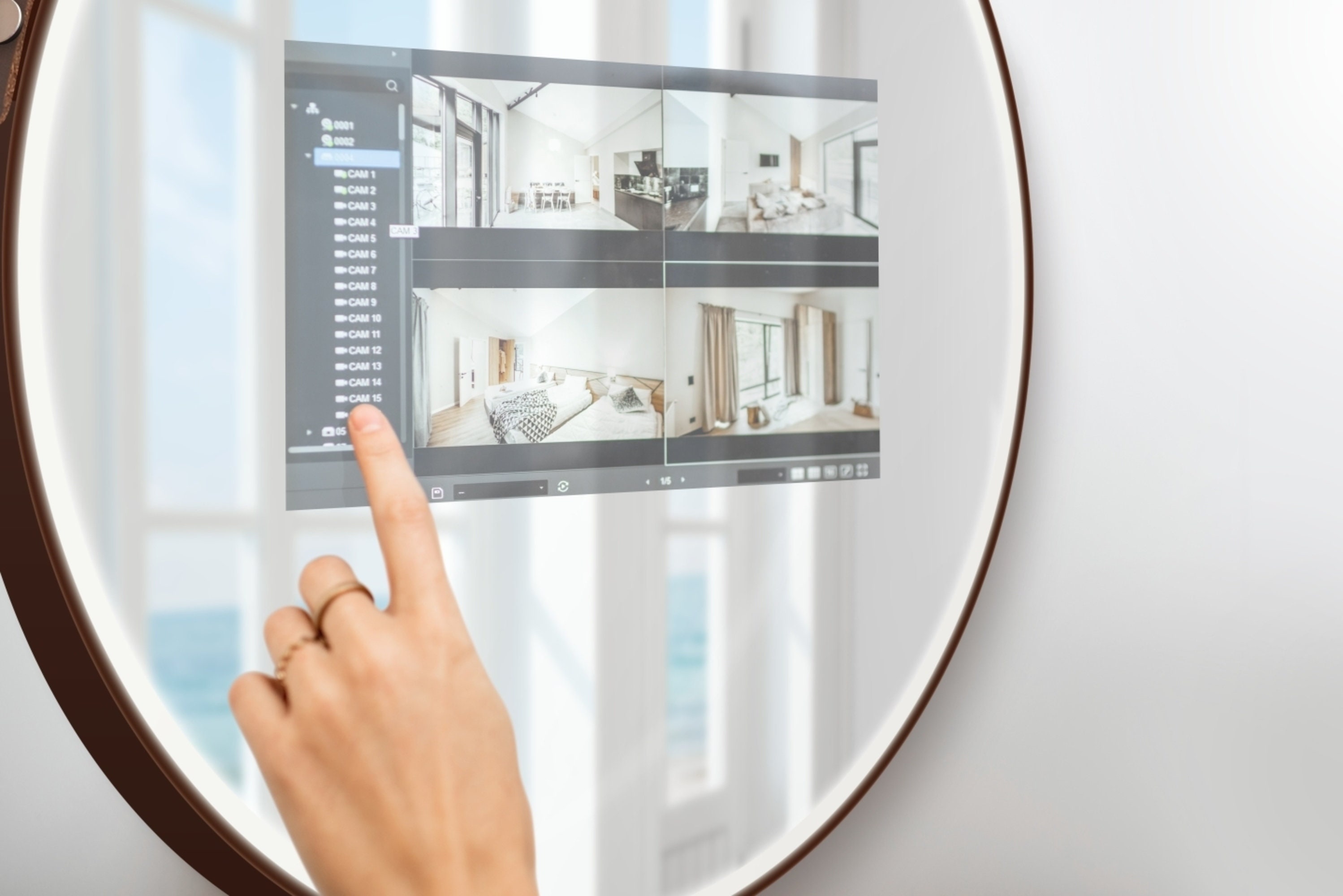 Smart Mirror LED and Touch Screen With Leather Strap - Etsy Canada