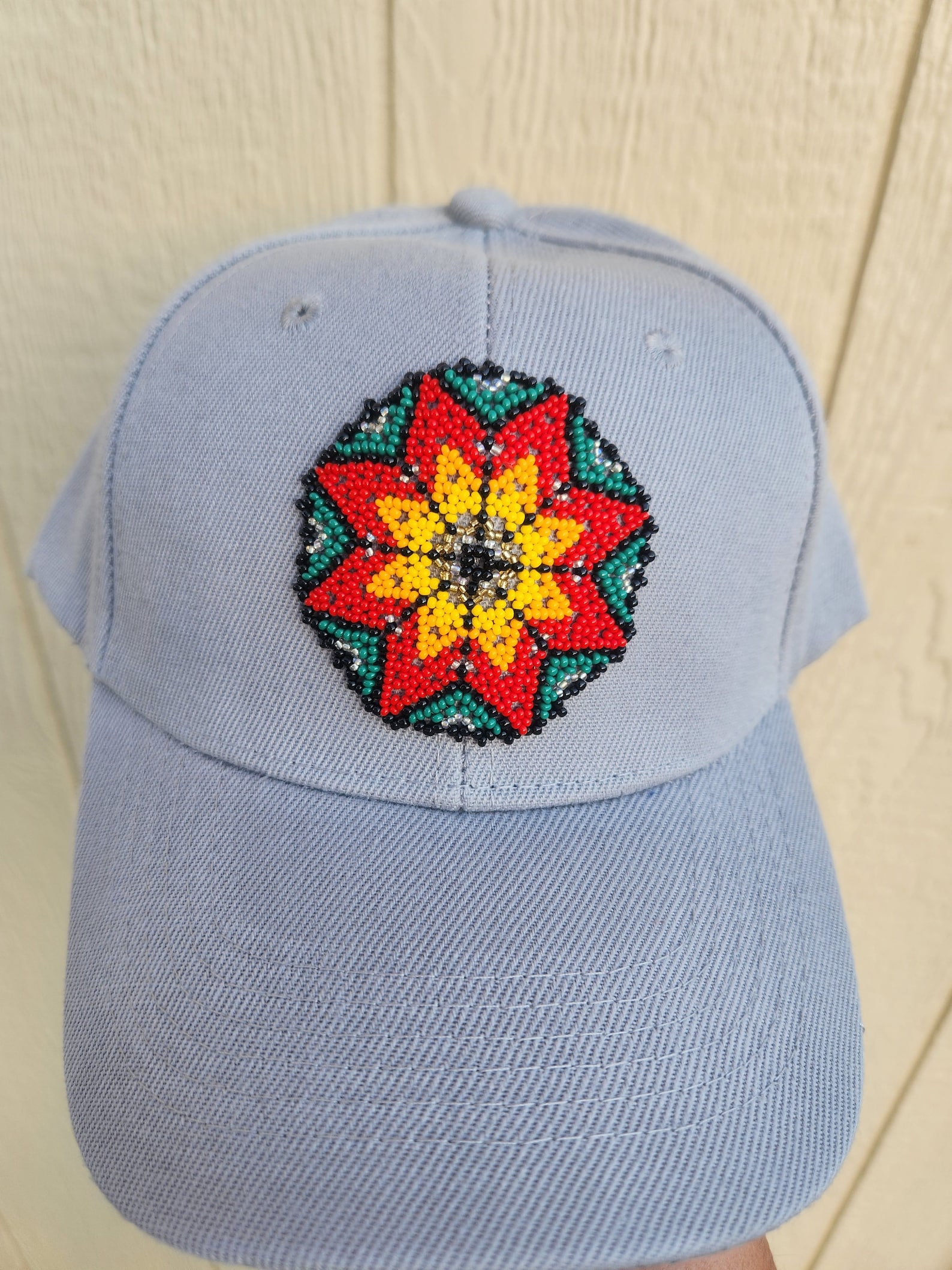 Native Huichol Style Beaded Basbeball Cap - Etsy