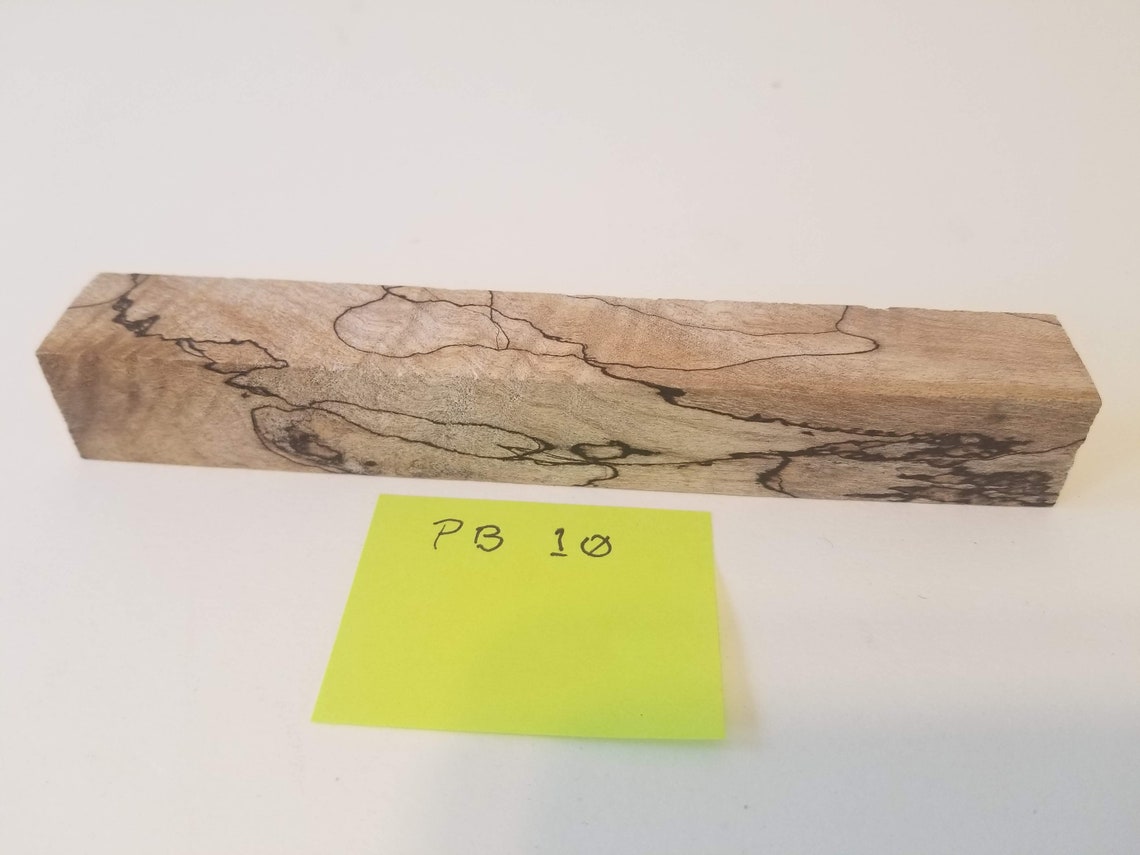 Highly Spalted Maple Burl Pen Blank, Black Line Figured. Turning. - Etsy