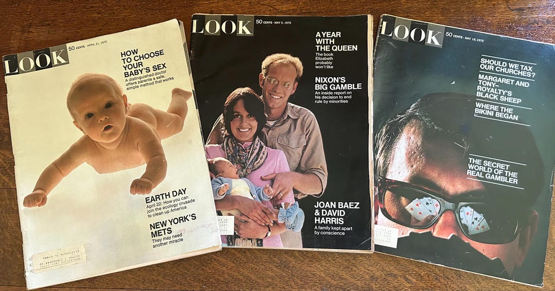LOOK Magazine 1970 Lot of 3 - Etsy