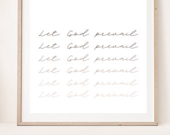 Let God Prevail Printable - Etsy