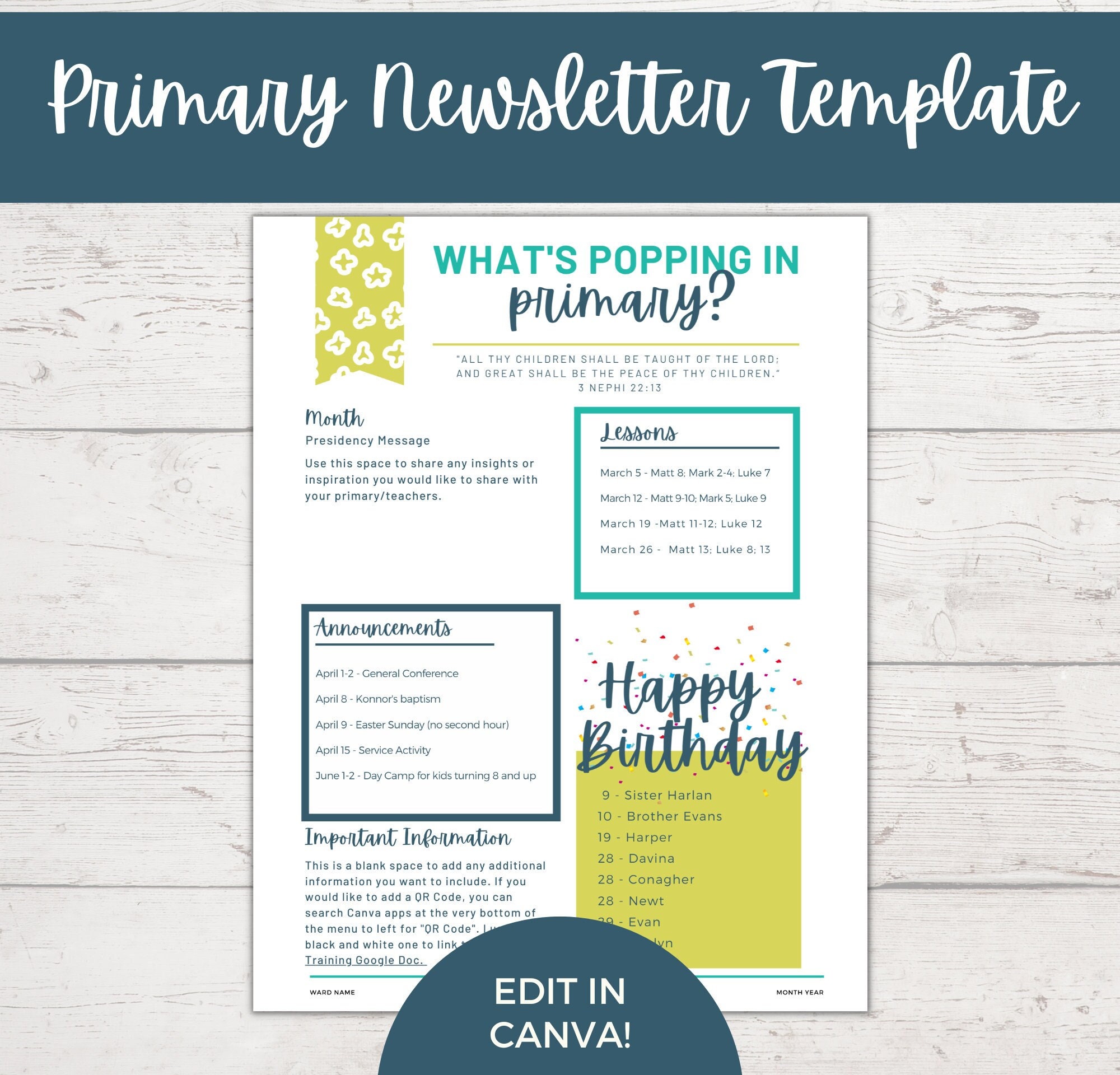 Service Lds Primary Pictures