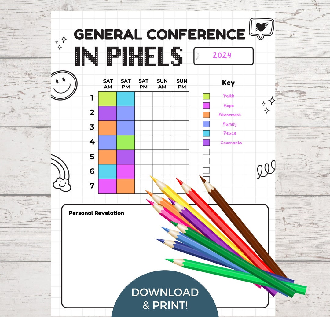 General Conference in Pixels Notes Page | LDS General Conference 2024 ...