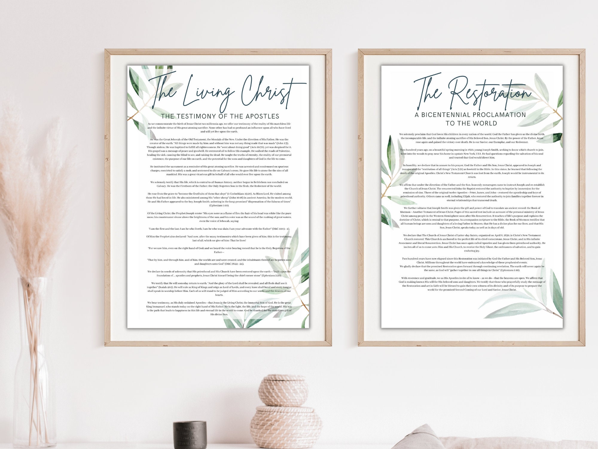 LDS Proclamation Bundle - Family Proclamation, the Living Christ, the ...