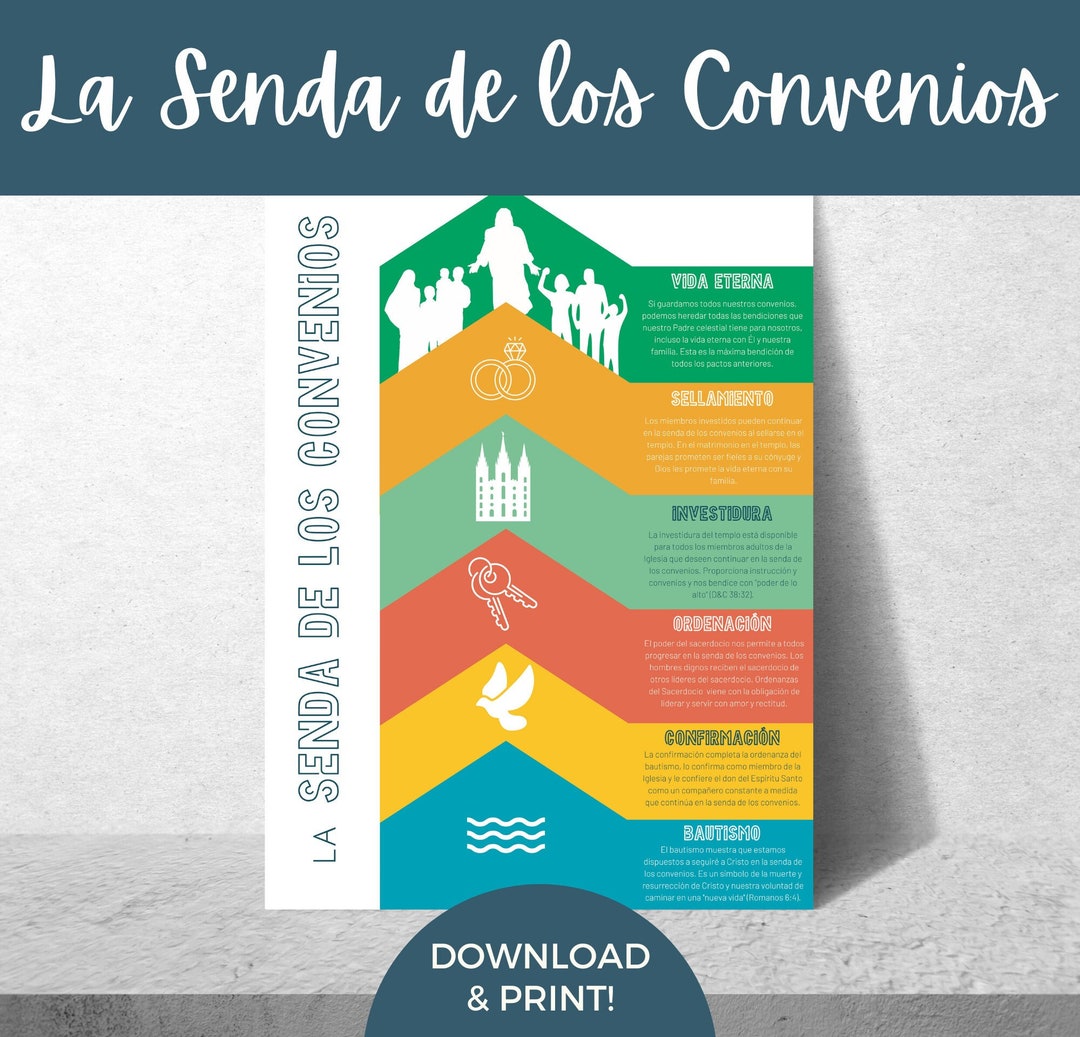 My Covenant Path Spanish Printable Poster for LDS Primary and Youth ...