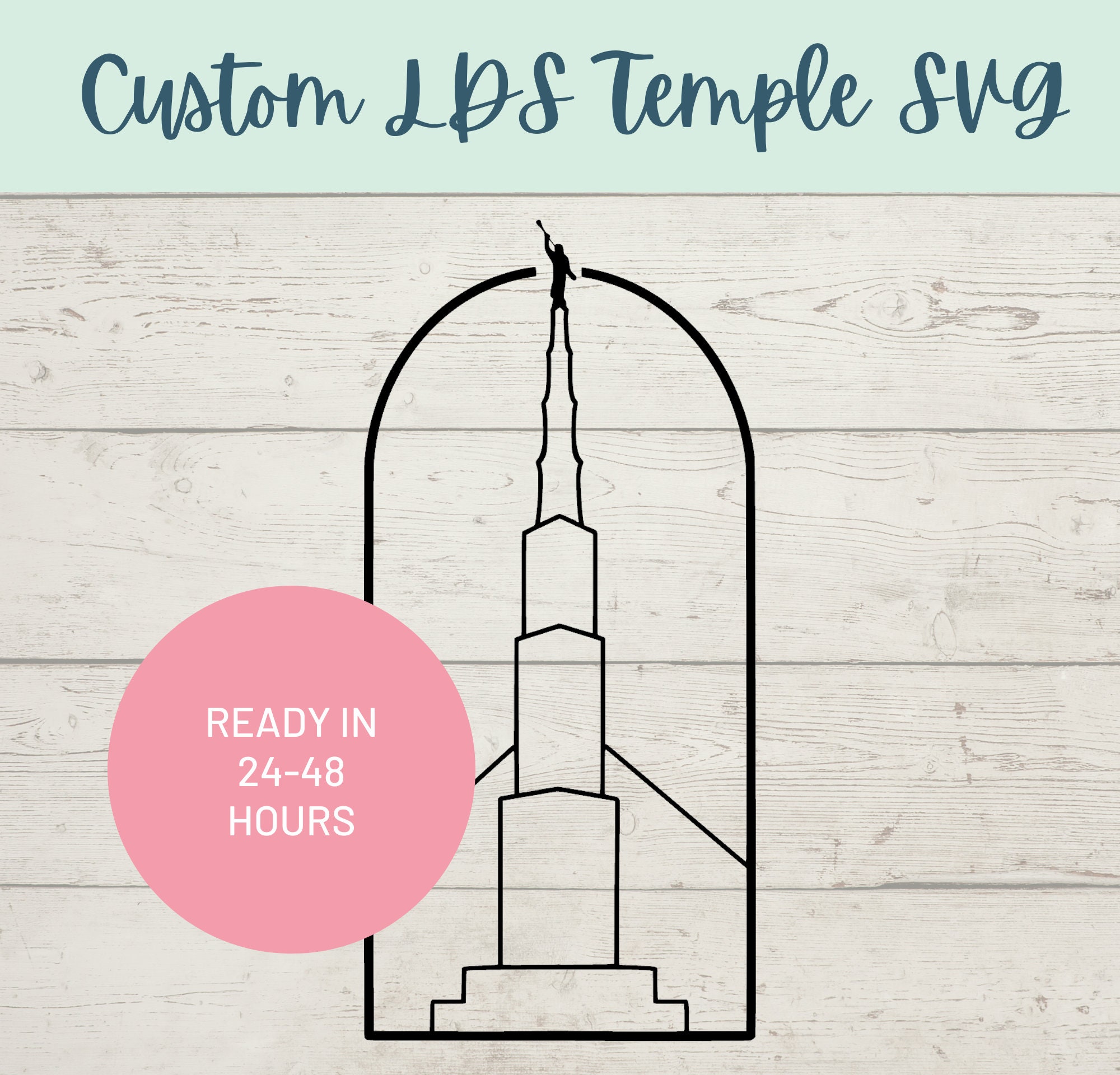 Custom LDS Temple SVG Cut File and PNG Sihouette Cricut - Etsy