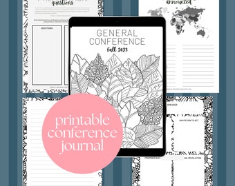 General Conference Journal Printable Use This General - Etsy