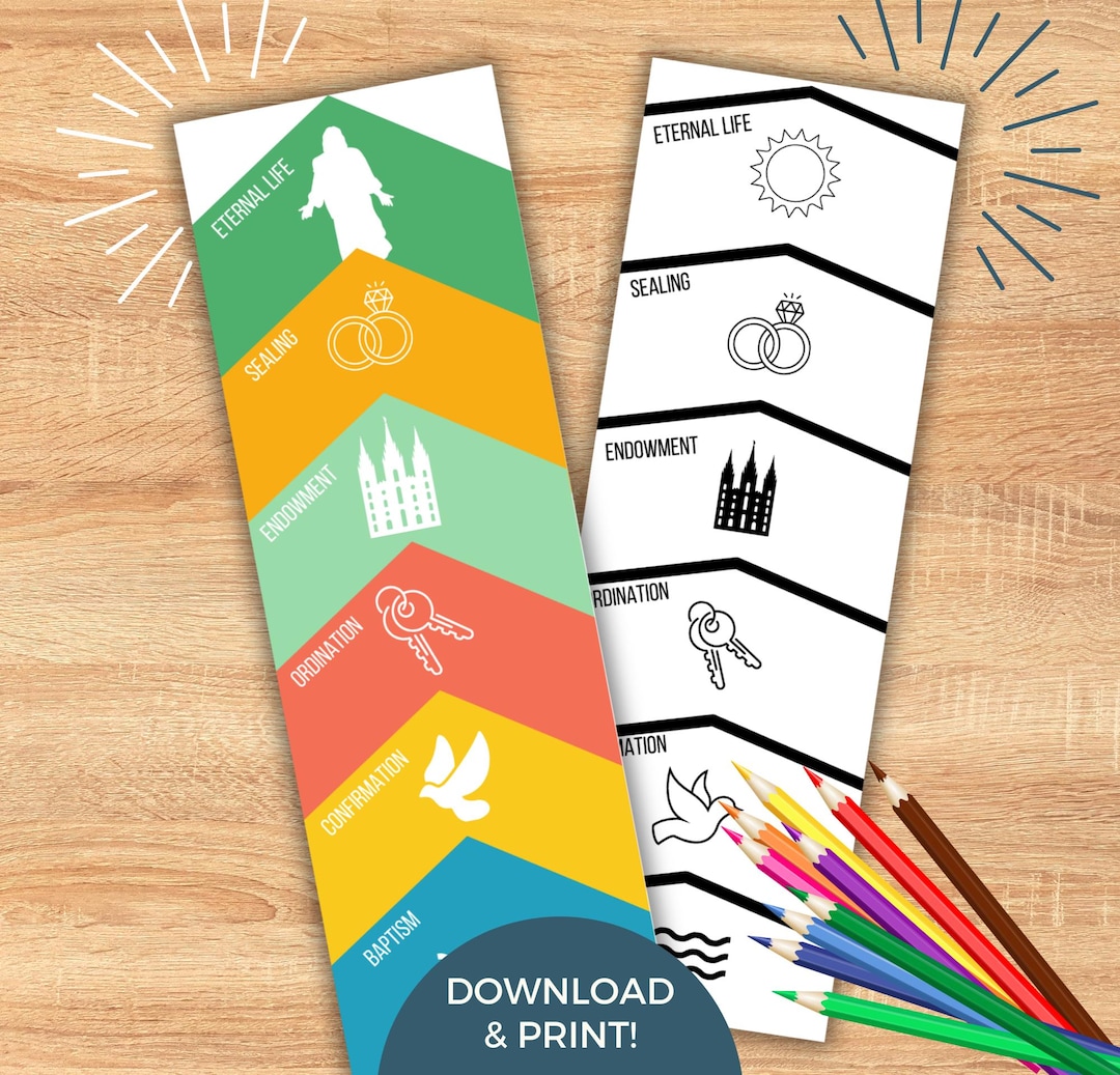 My Covenant Path Printable Bookmark for LDS Primary and Youth | Instant ...